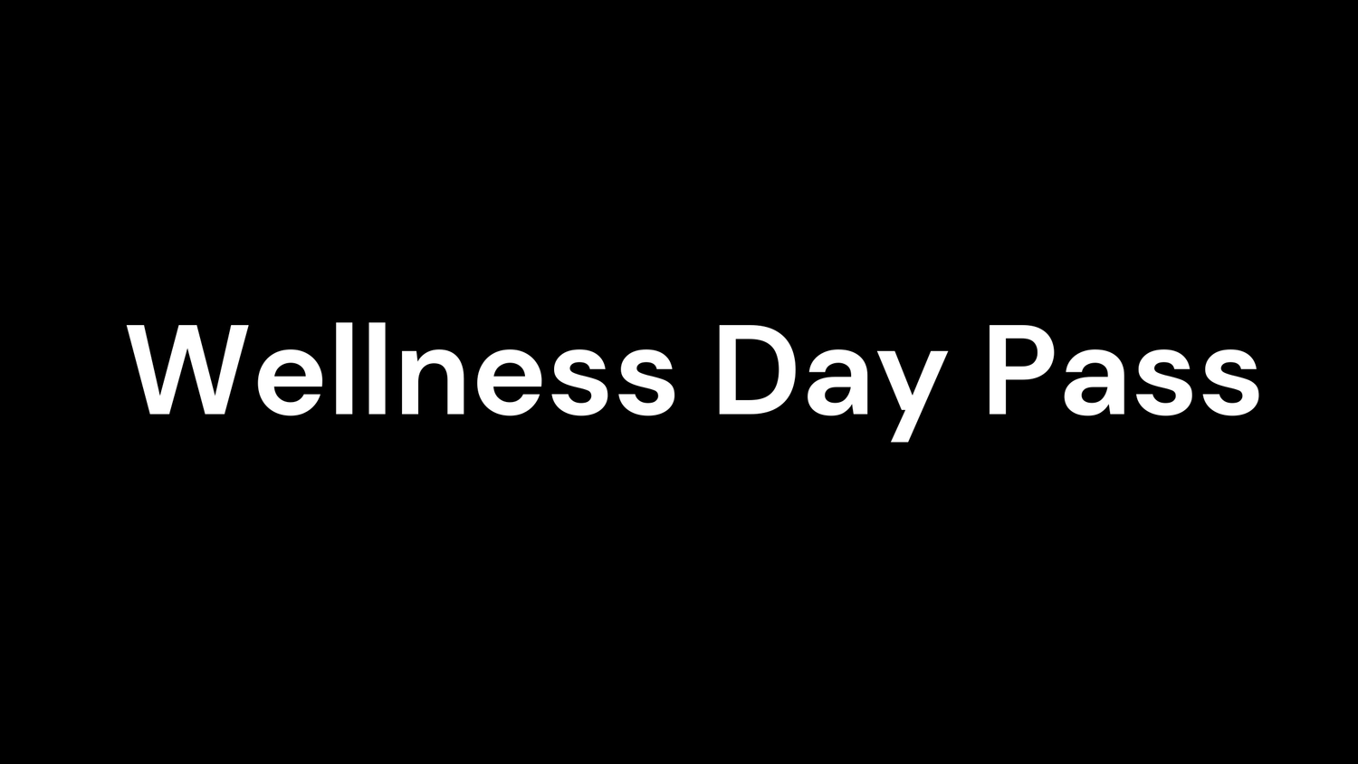 Wellness Day Pass – The Work Out Hub